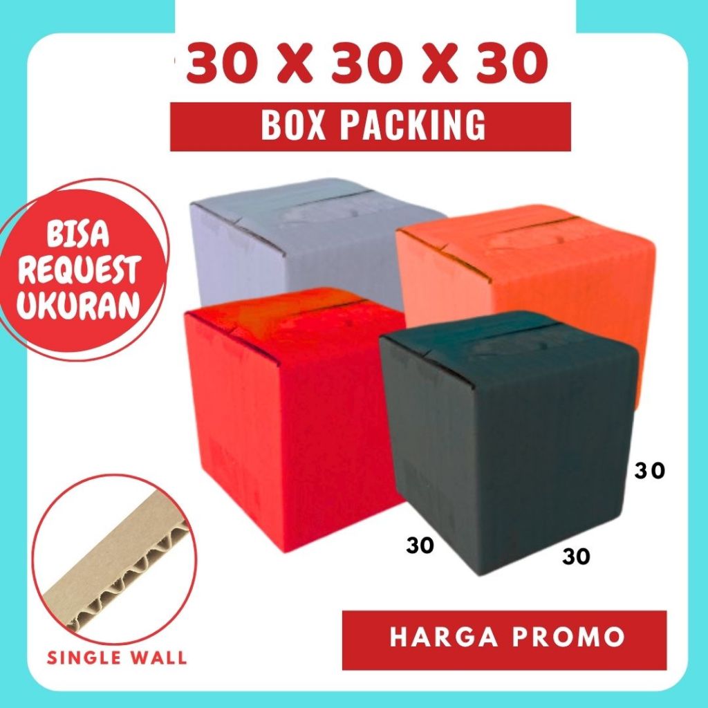 Jual Karton 30x30x30 Kardus A1 Packing Dus Kotak Kemasan Box Snack ...