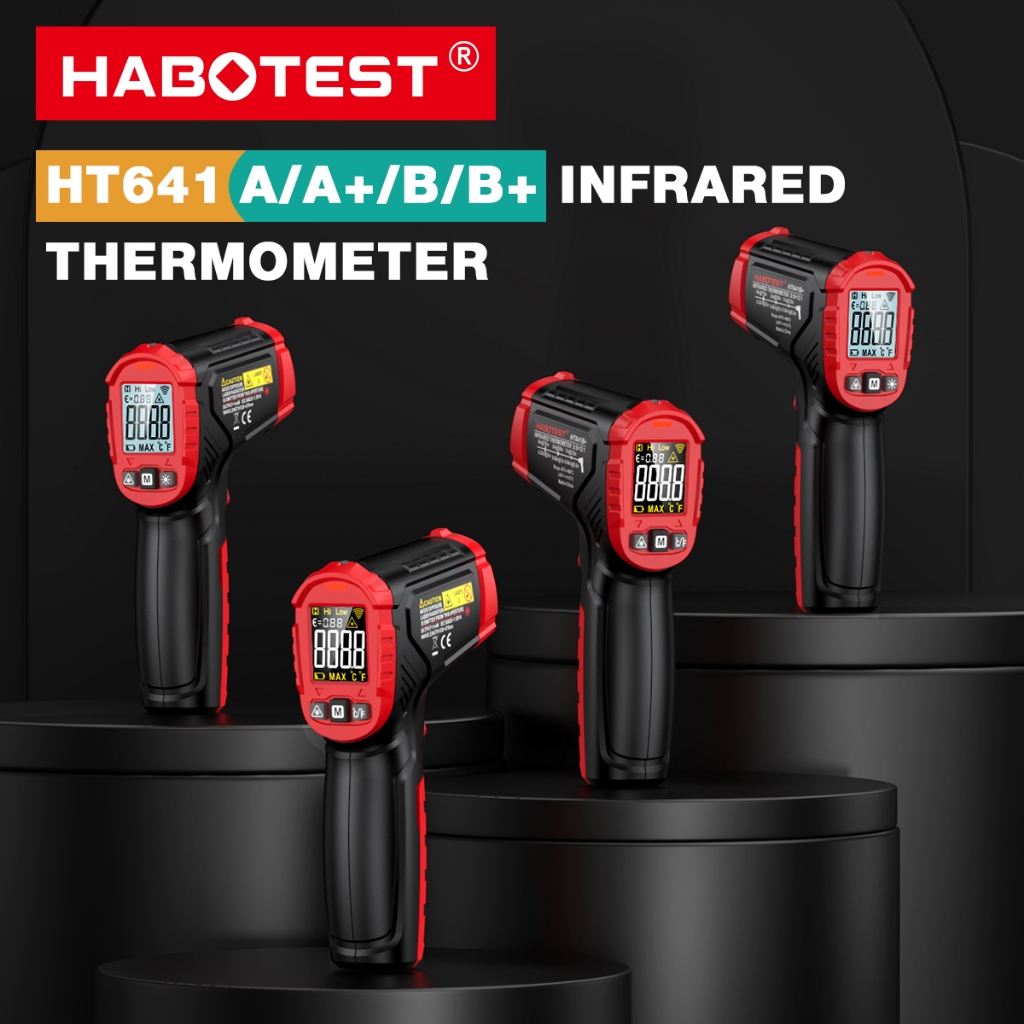 Jual HABOTEST HT641 Termometer Suhu Inframerah -58~1112°F Non-Kontak ...