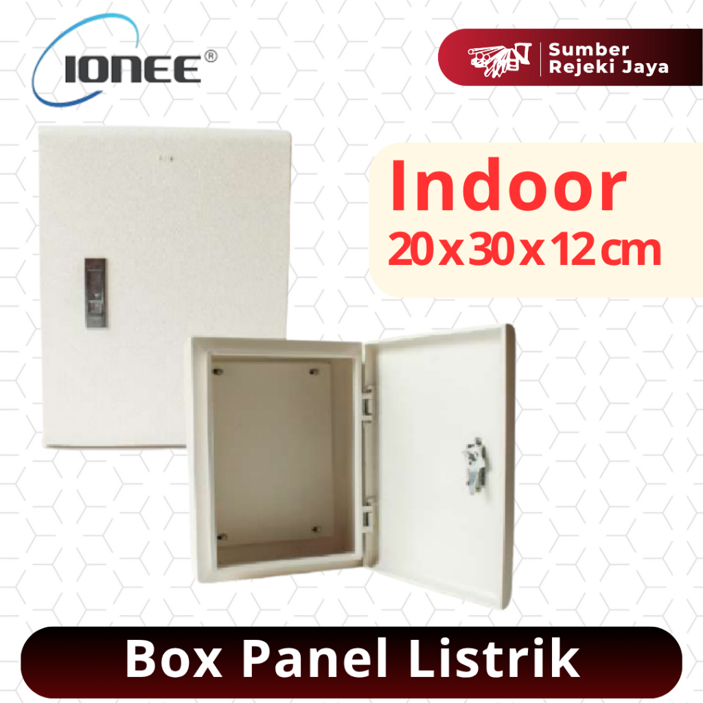 Jual IONEE Box panel listrik indoor 20 x 30 x 12cm | Besi Cream ...