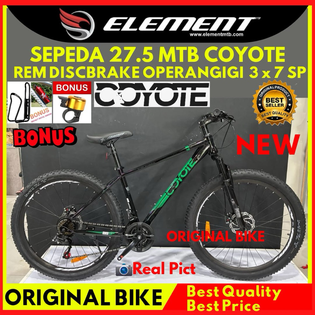 Jual Sepeda Gunung MTB 27.5 Element Coyote New | Shopee Indonesia