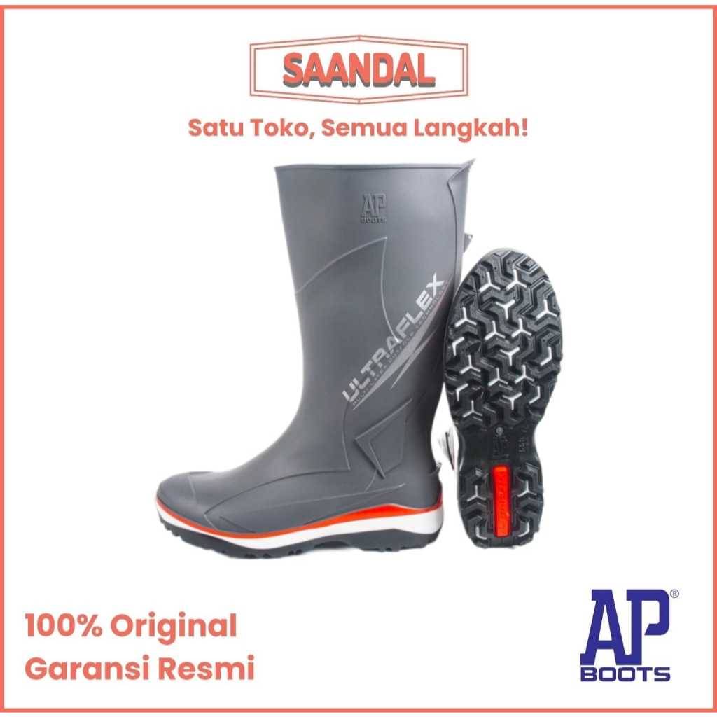 Jual AP Ultraflex 2018 Safety Sepatu Boots Lentur Karet Premium Hijau ...