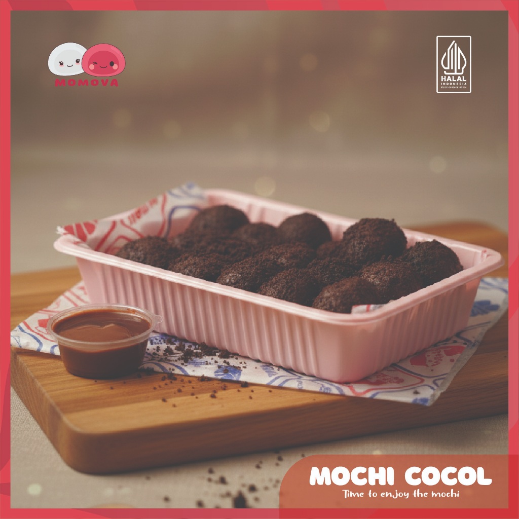 Jual Momova Mochi Dunk Mochi Bites Cocol isi 12 Buah | Shopee Indonesia