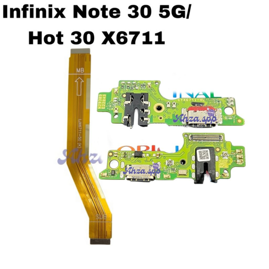 Jual Flexible Board / Papan Cas / Conector Cas Infinix Note 30 5G x6711 ...