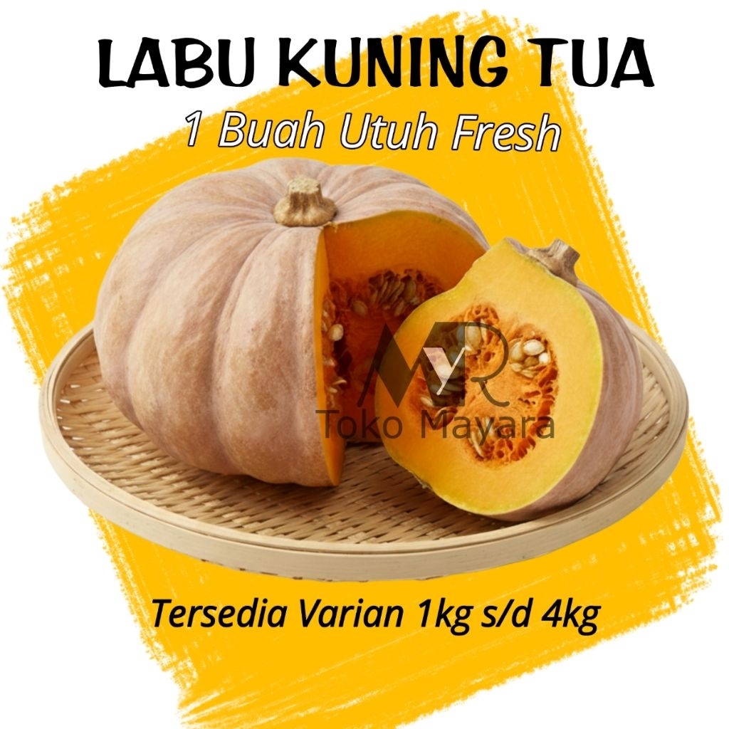 Jual Labu Kuning Tua / Labu Parang Tua Segar Utuh Manis 1kg s/d 4kg ...