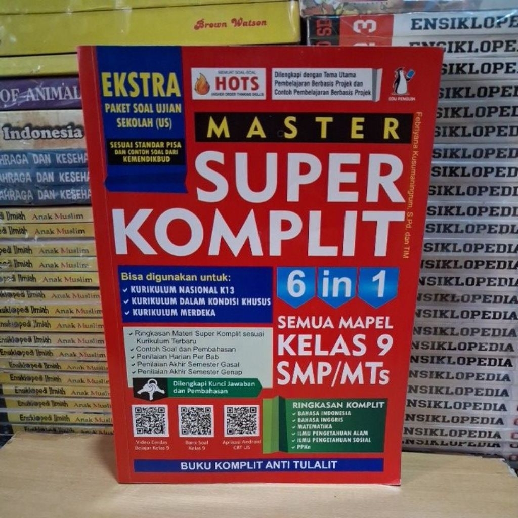 Jual Buku Original MASTER SUPER KOMPLIT 6 in 1 SEMUA MAPEL KELAS 9 SMP ...