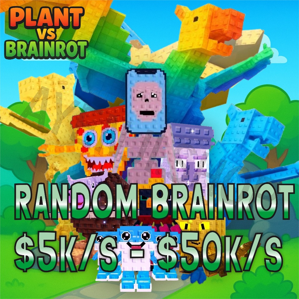 Jual Random Brainrot 5k ~ 50k - Plant Vs Brainrot | Shopee Indonesia