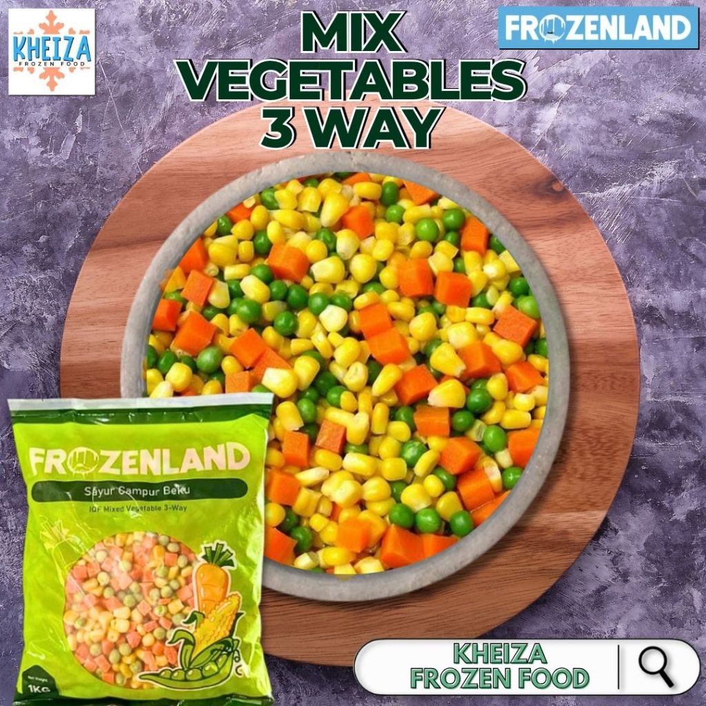 Jual MIX VEGE Frozen Mix Vegetables 3-Ways 4-Ways Sayuran Beku Wortel ...