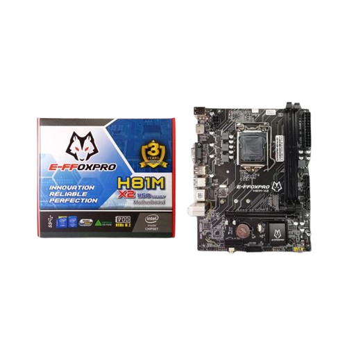 Jual MOTHERBOARD E-FFOXPRO H81 X2 SOCKET 1150 | EFFOXPRO H81M DDR3 ...