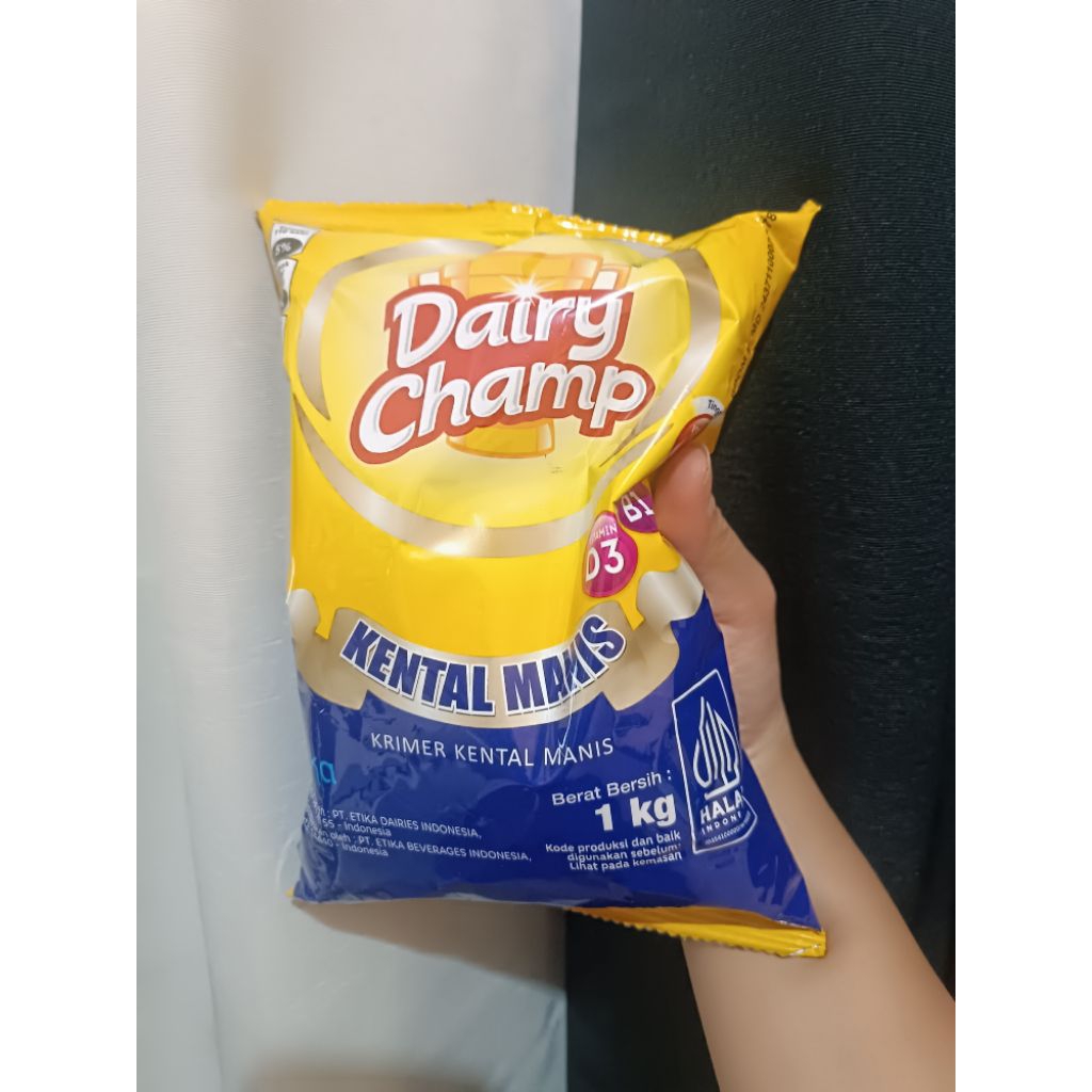 Jual DAIRY CHAMP KENTAL MANIS 1KG, krimer kental manis 1kg | Shopee ...