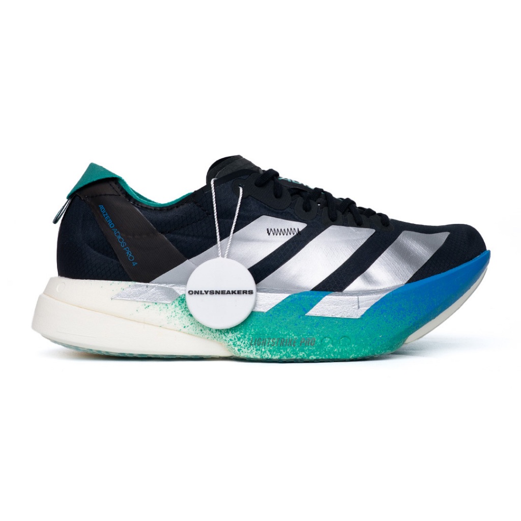 Jual ADIDAS ADIZERO ADIOS PRO 4 CORE BLACK MATTE SILVER GLORY GREEN ...