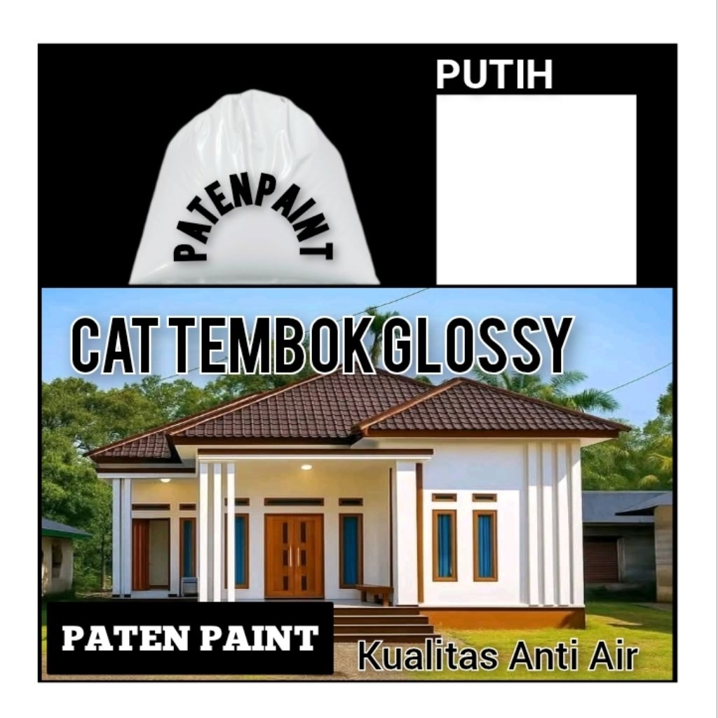 Jual cat tembok putih cat tembok glossy cat tembok 1 kg cat mengkilap ...