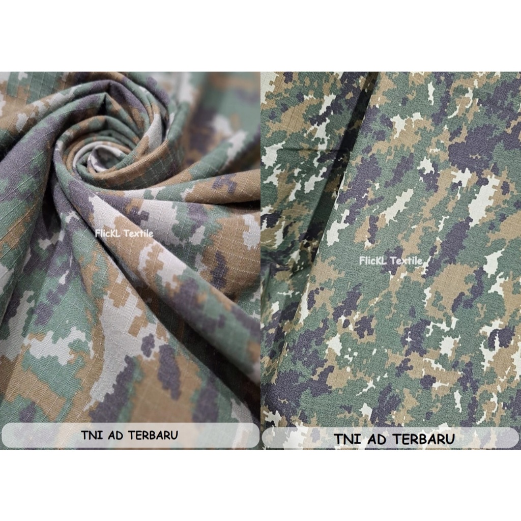Jual Kain Loreng TNI AD Terbaru Bahan Loreng TNI AD Terbaru Ripstop TNI ...