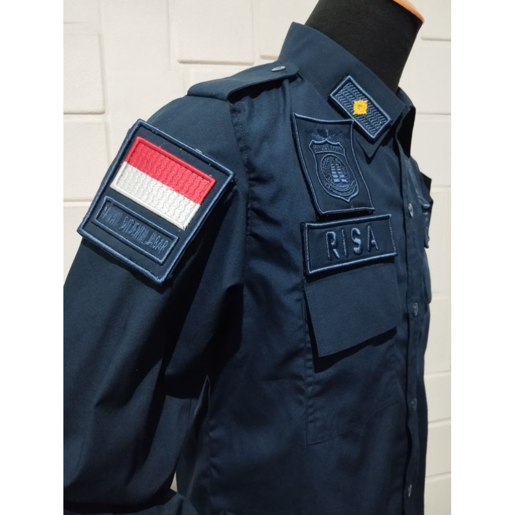 Jual BAJU KEMEJA TACTICAL KEMENIMIPAS BIRU DONGKER/MAROON TERBARU MOHON ...