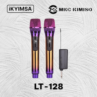 Jual MICROPHONE KARAOKE DUAL MIC LT 128 RAINBOW LENGKAP | Shopee Indonesia