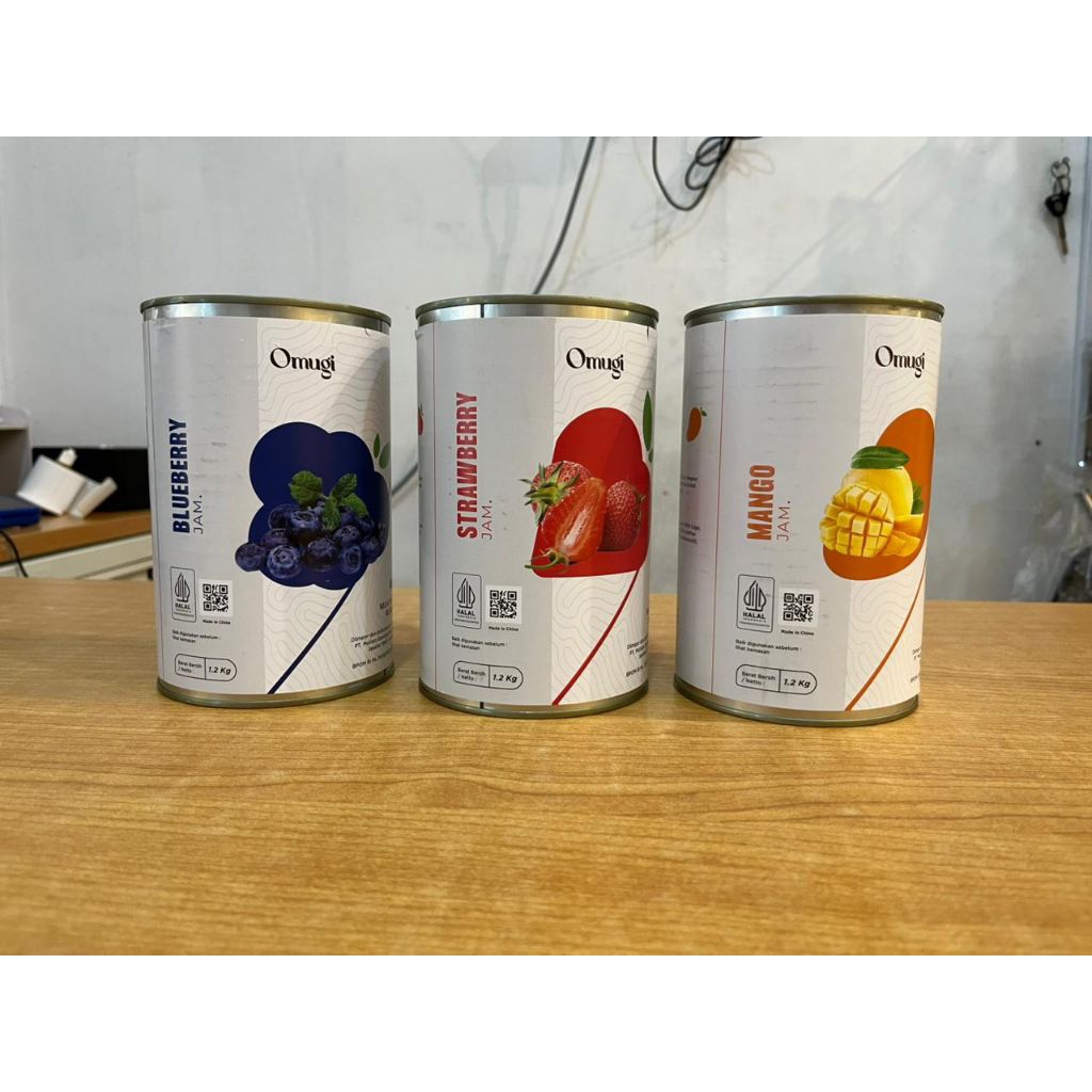 Jual Omugi fruit jam/topping selai buah premium/selai strawberry/selai ...