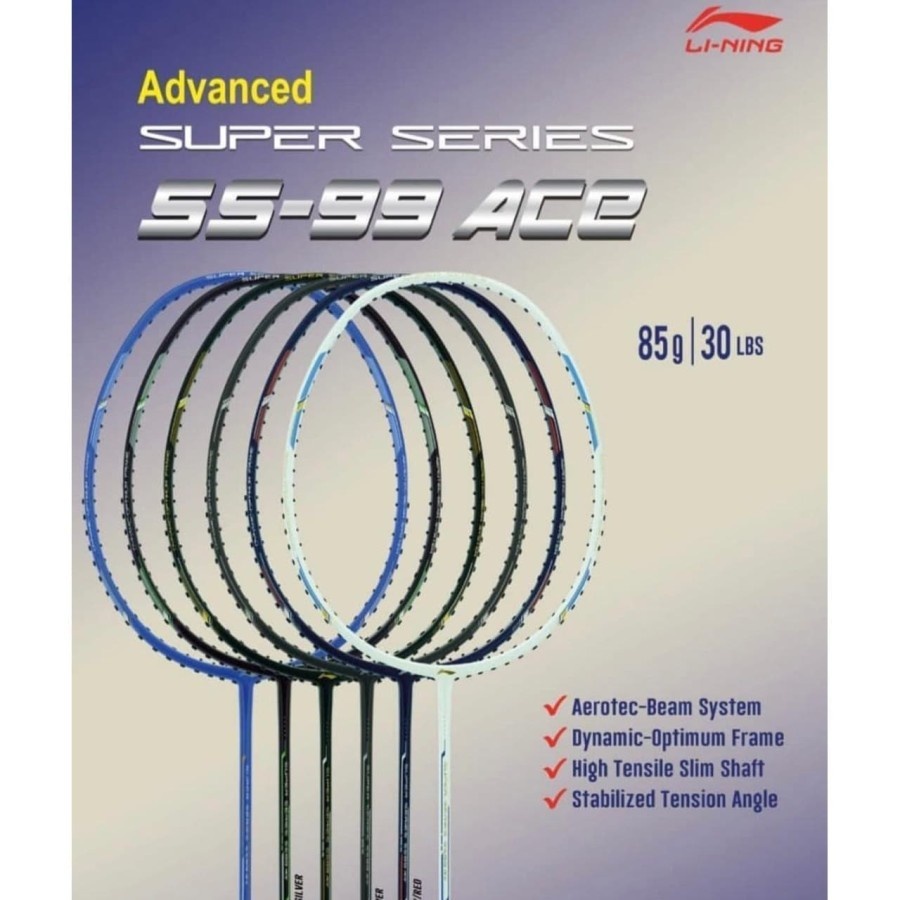 Jual RAKET BADMINTON LINING SUPER SERIES SS 99 ACE FULL SET ORIGINAL ...