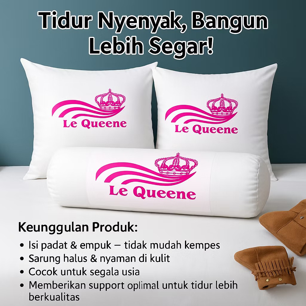 Jual Set Bantal Guling Le Queene Premium | Bantal Tidur Empuk Guling ...