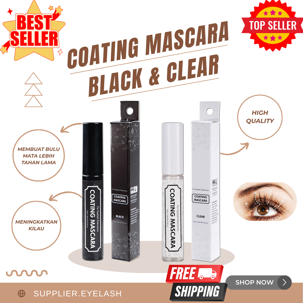 Jual coating korea clear mascara eyelash extension pelindung eyelash ...