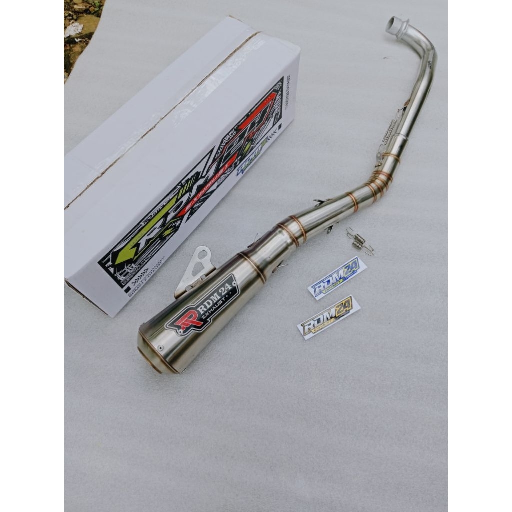 Jual Daeng sai4 Pipe canister conical open specs exhaust pipe for Wave ...