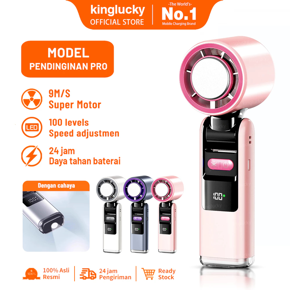 Jual kinglucky Kipas Angin Mini Portable Cool Wind 100 Gigi Wind Angin ...