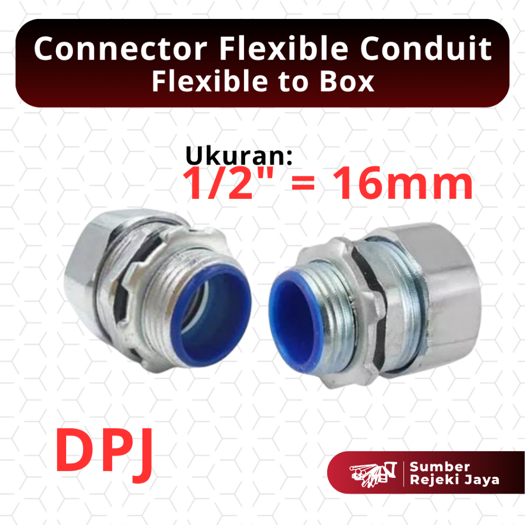 Jual Connector Flexible Conduit Anaconda Flexible to Box DPJ | 1/2" 1/2 ...