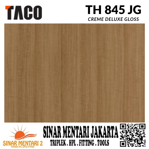 Jual TACO HPL WOODGRAIN TH 845 JG CREME DELUXE GLOSS | Shopee Indonesia