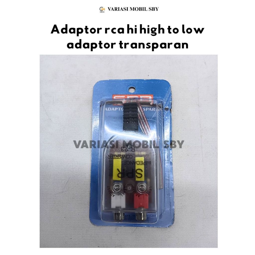 Jual Adaptor rca hi high to low adaptor transparan | Shopee Indonesia