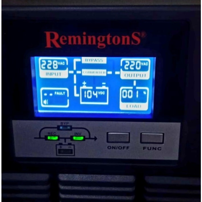 Jual RemingtonS Ups Online Double Conversion UN SHS 03L 3 Kva 2700 Watt Long Backup Input 96 VDC ...