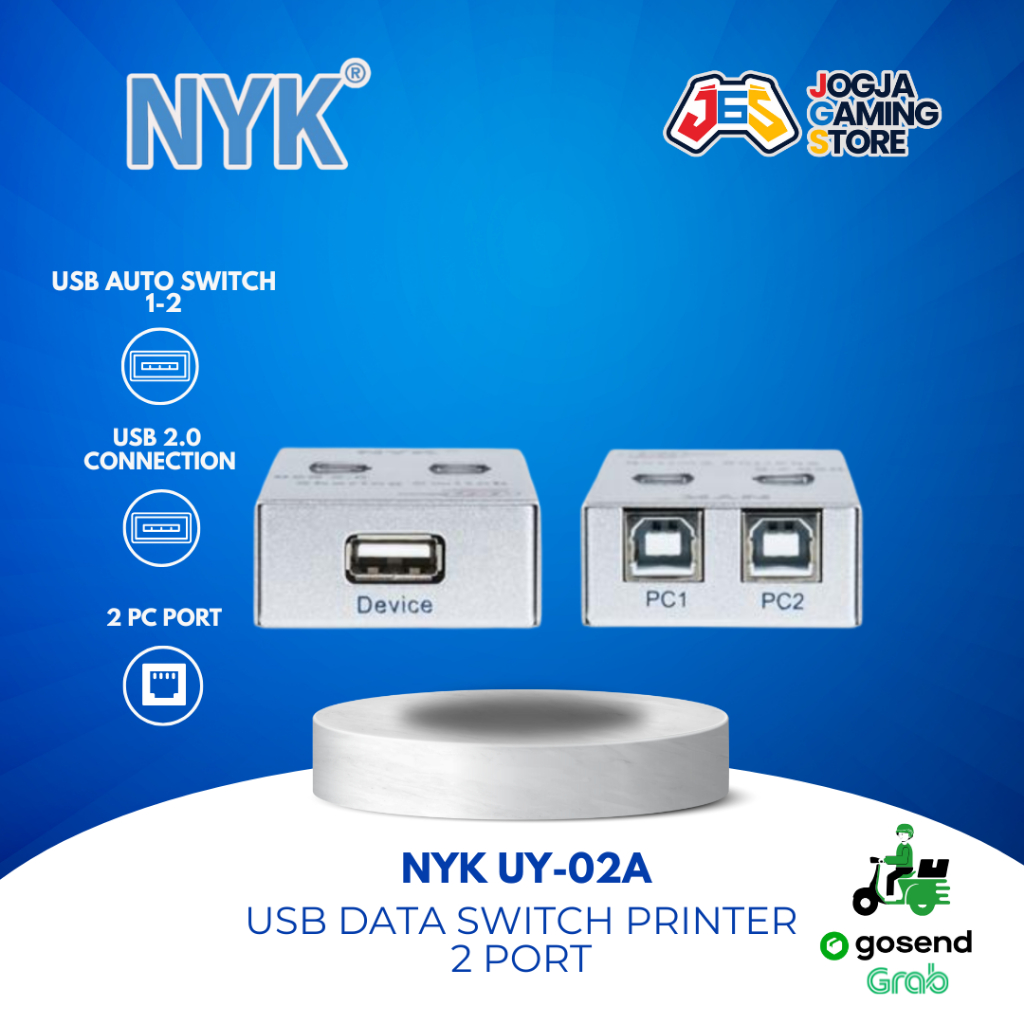 Jual NYK UY-02A USB Sharing Data Switch ( 2 in 1 out ) USB Sharing ...