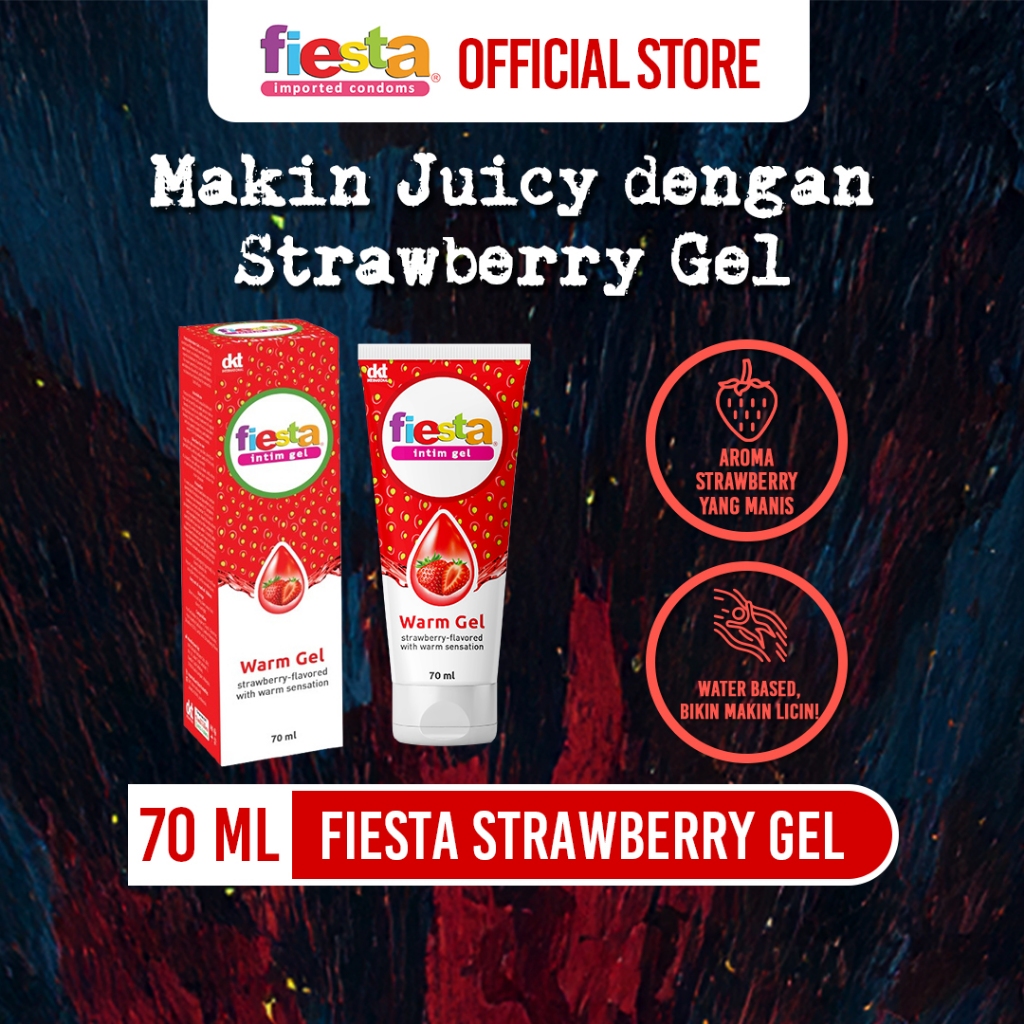 Jual Fiesta Lubricant Intim Strawberry Warm Gel 70ml - Pelumas Gel ...
