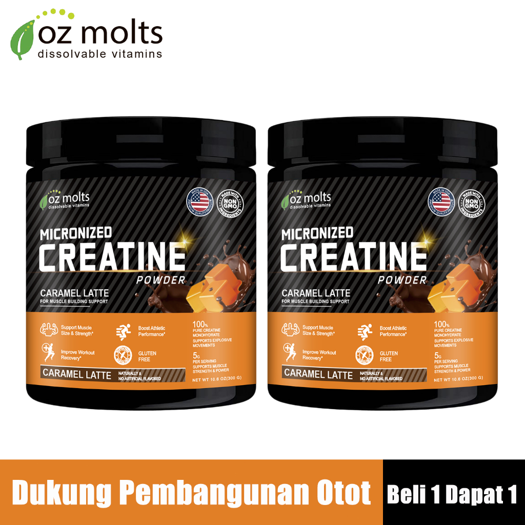 Jual Ozmolts Creatine Powder Creatine Monohydrate Powder Supplement ...