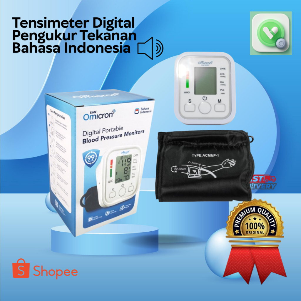Jual TENSI DARAH DIGITAL BAHASA INDONESIA USB DAN BATERAI Alat Ukur ...