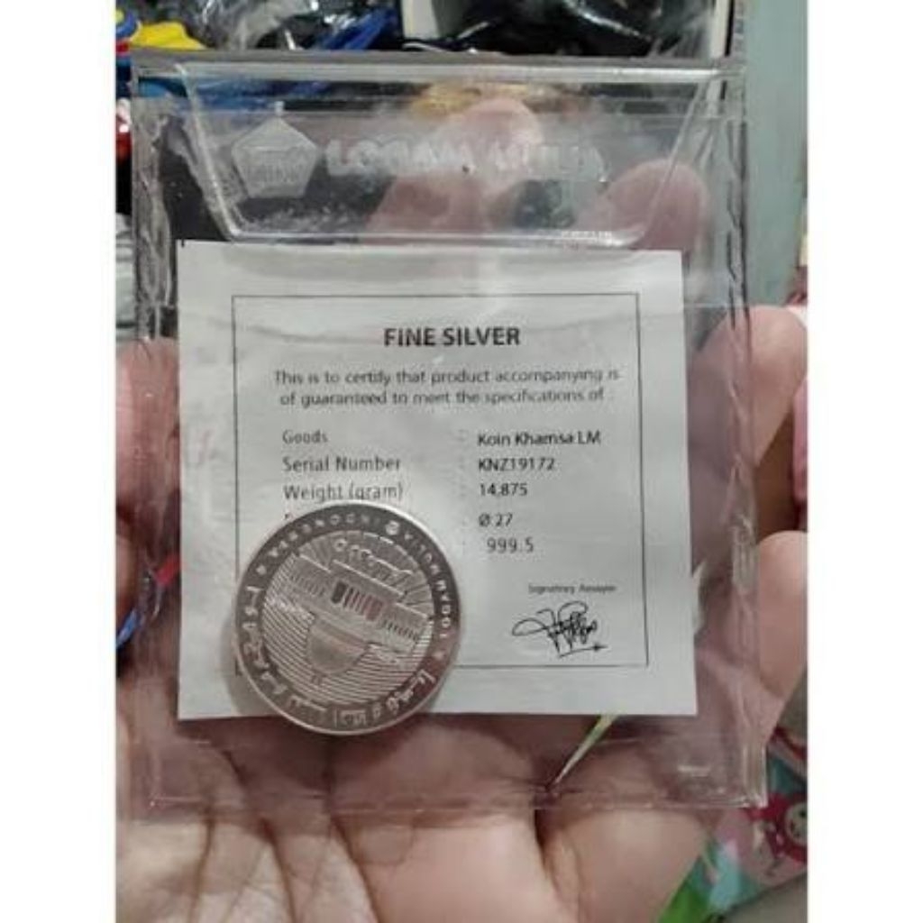 Jual Logam Mulia Dirham Perak 5 Dirham | Shopee Indonesia