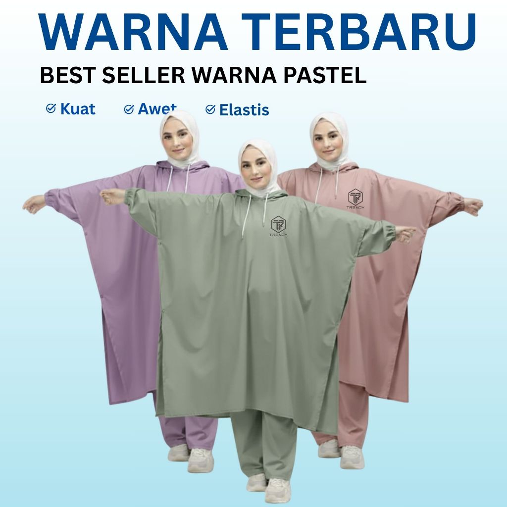 Jual Jas Hujan TRENDY Mantol Ponco Kelelawar Batman Jumbo Bahan PVC ...