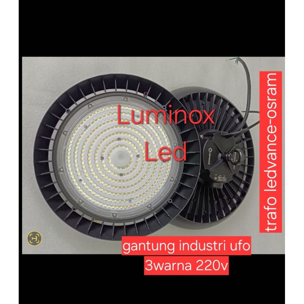 Jual lampu gantung led ufo trafo ledvance osram 150w 200w / highbay ...