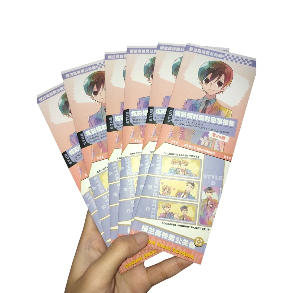 Jual Ouran High School Host Club OHSHC Laser Ticket Series Card ...
