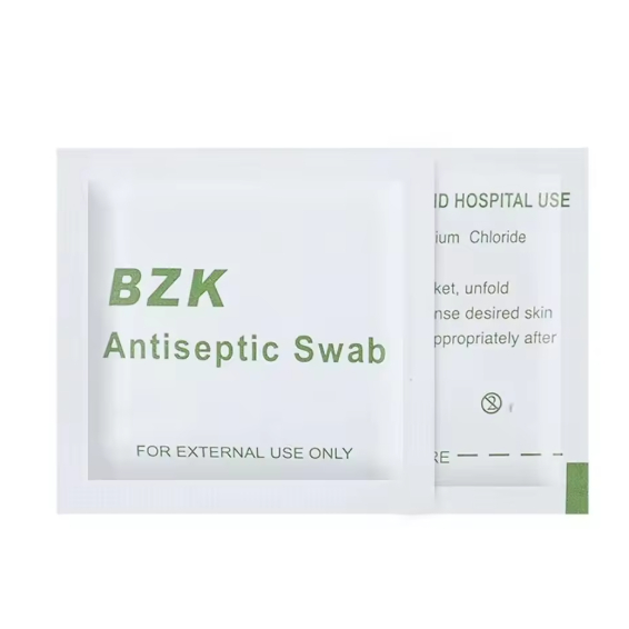 Jual 100Pcs BZK Wipes Unscented Benzalkonium Chloride Antiseptic ...