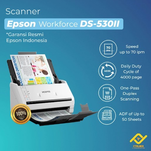Jual Scanner EPSON DS-530 II SCANNER - ADF (Automatic Document Feeder ...