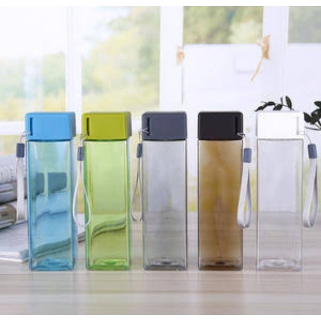 Jual DC B ( B189 ) MY BOTTLE KOTAK POLOS TRANSPARAN / BOTOL MINUM ...