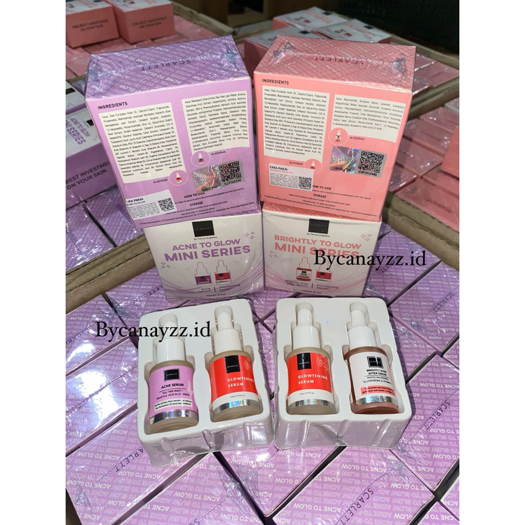 Jual PROMO SERUM SCARLET MINI 2IN1 ACNE & BRIGHTLY EXP 2026-2027 ...