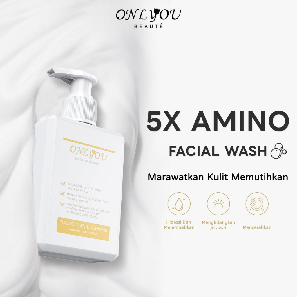 Jual ONLYOU Facial Wash Amino Low pH Cleanser Gentle Cleanser For ...