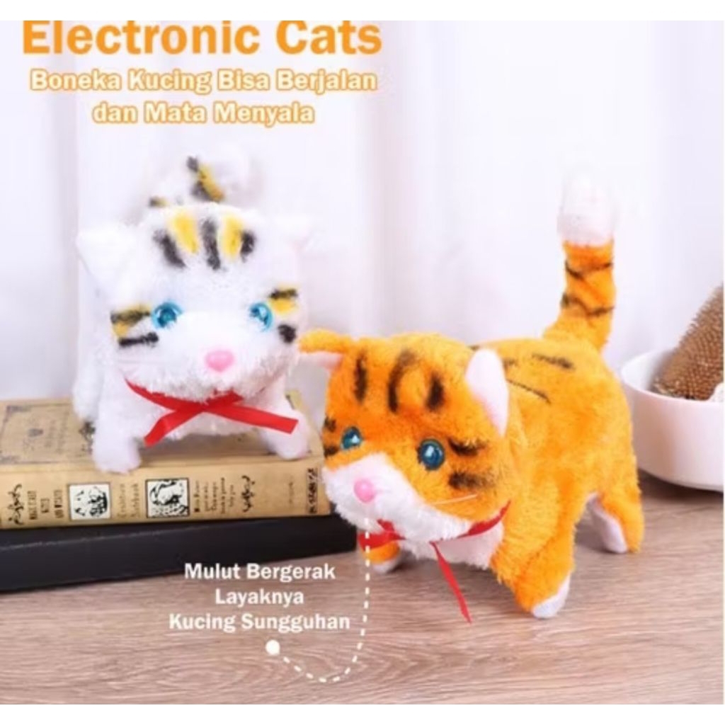 Jual Mainan robot kucing jalan dengan suara dan lampu | Shopee Indonesia