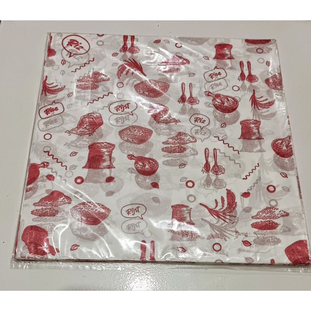 Jual kertas mekdi kfc motif makanan uk 25 x 27 cm isi 100 lembar ...