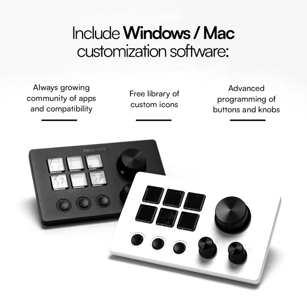 Jual Press Play SHORTCUT Macro Pad Shortcuts Pad / Stream Deck ...