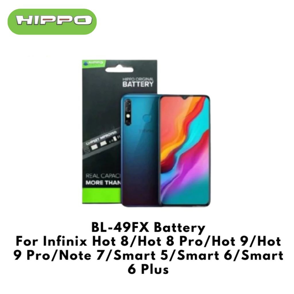 Jual Hippo Baterai INFINIX BL-49FX 5000mAh HOT 8 / HOT 8 PRO HOT 9 ...