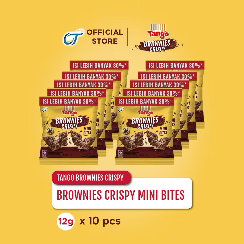 Jual TANGO BROWNIES CRISPY RENCENG ISI 10 PCS x 12 GR | Shopee Indonesia