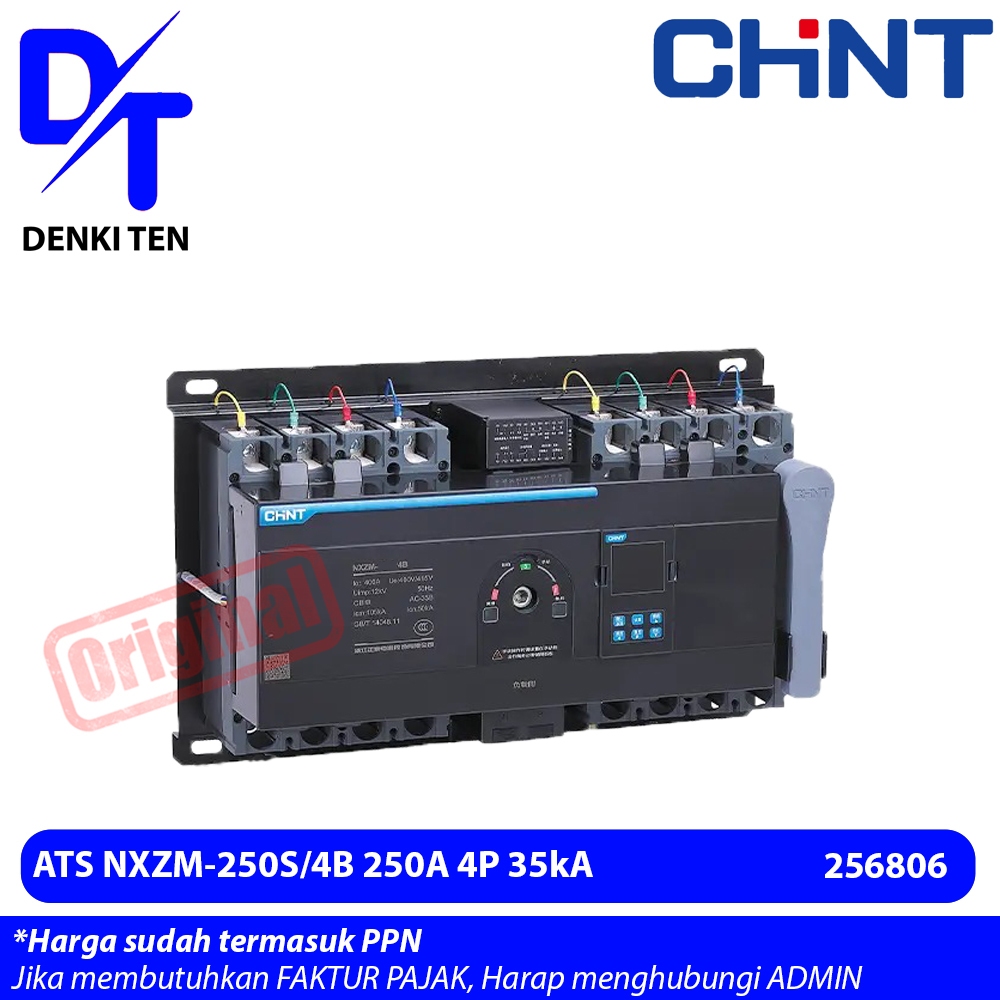 Jual COS ATS NXZM-250S/4B 4P 250A 35kA 256806 CHINT ORIGINAL | Shopee ...