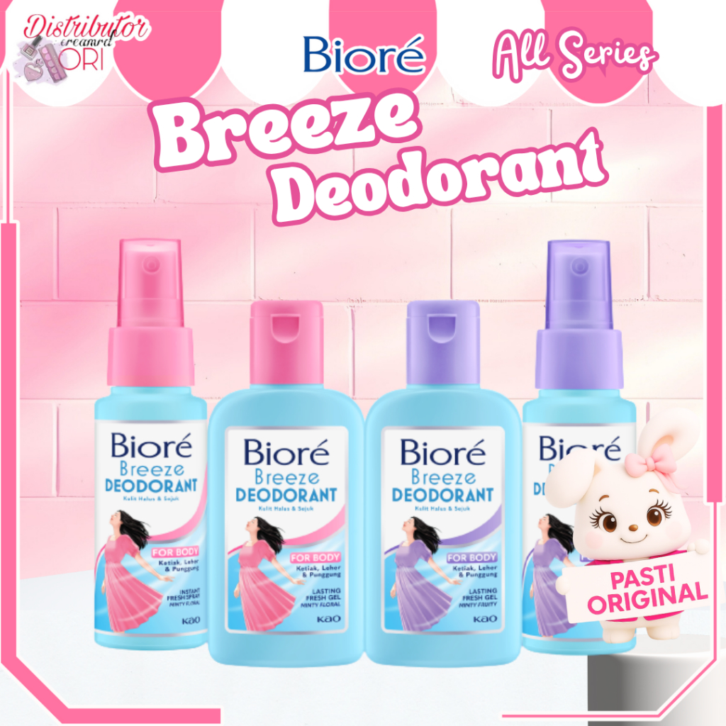 Jual Biore Breeze Deodorant All Series | Spray | Gel -Foral -Fruity ...