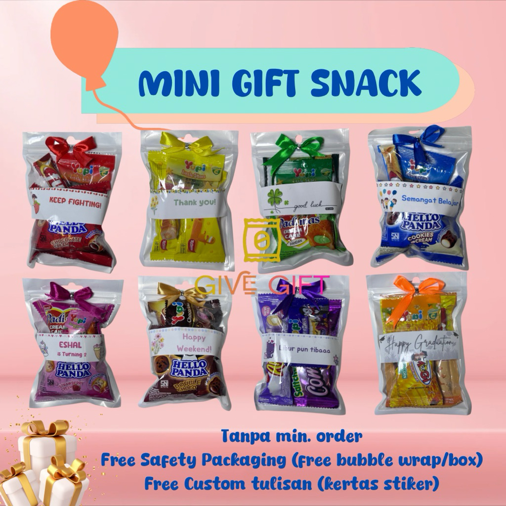 Jual (PROMO) Mini Gift Snack / Mini Hampers / Mini Gift Snack Birthday ...