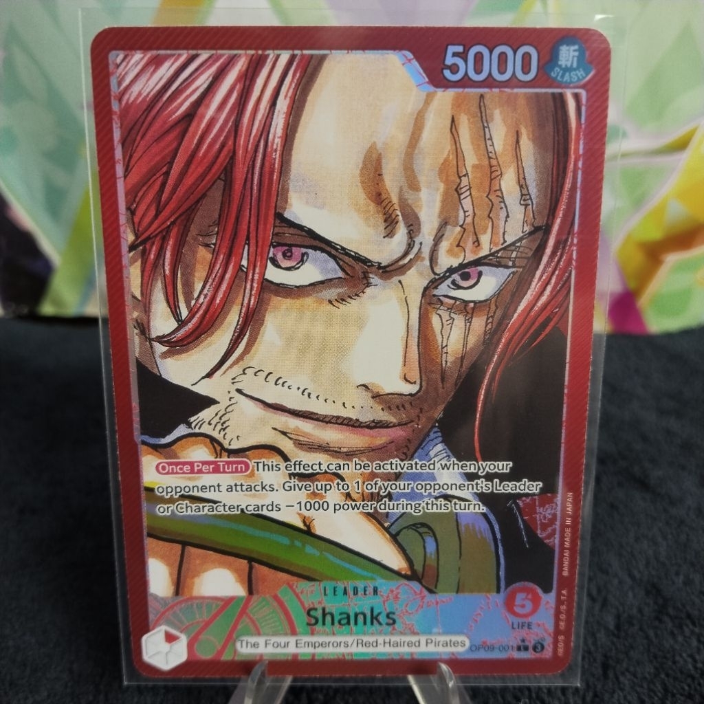 Jual Shanks Op09-001 Leader-P One Piece TCG English card game | Shopee ...